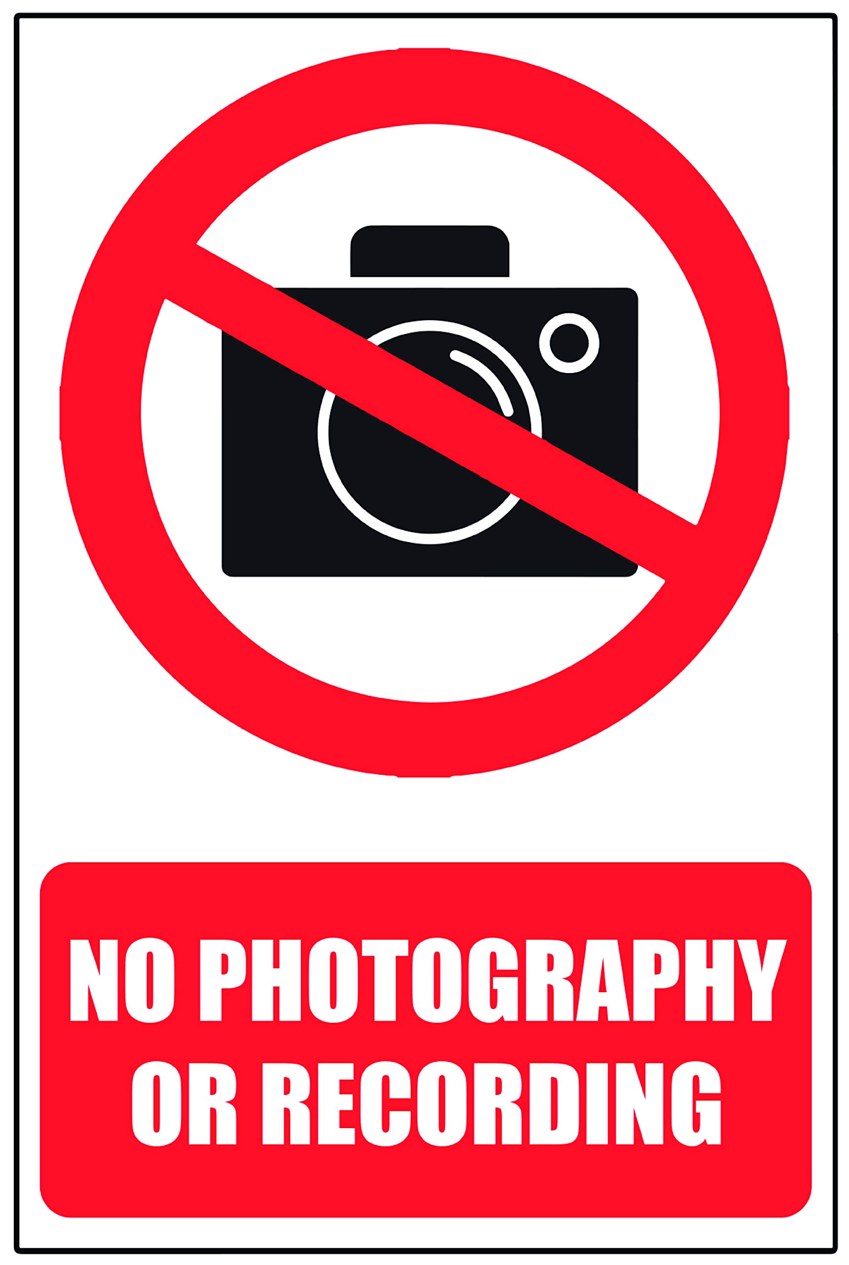 Buy No Photography or Warning Safety Sign Sticker for wall, doors ...