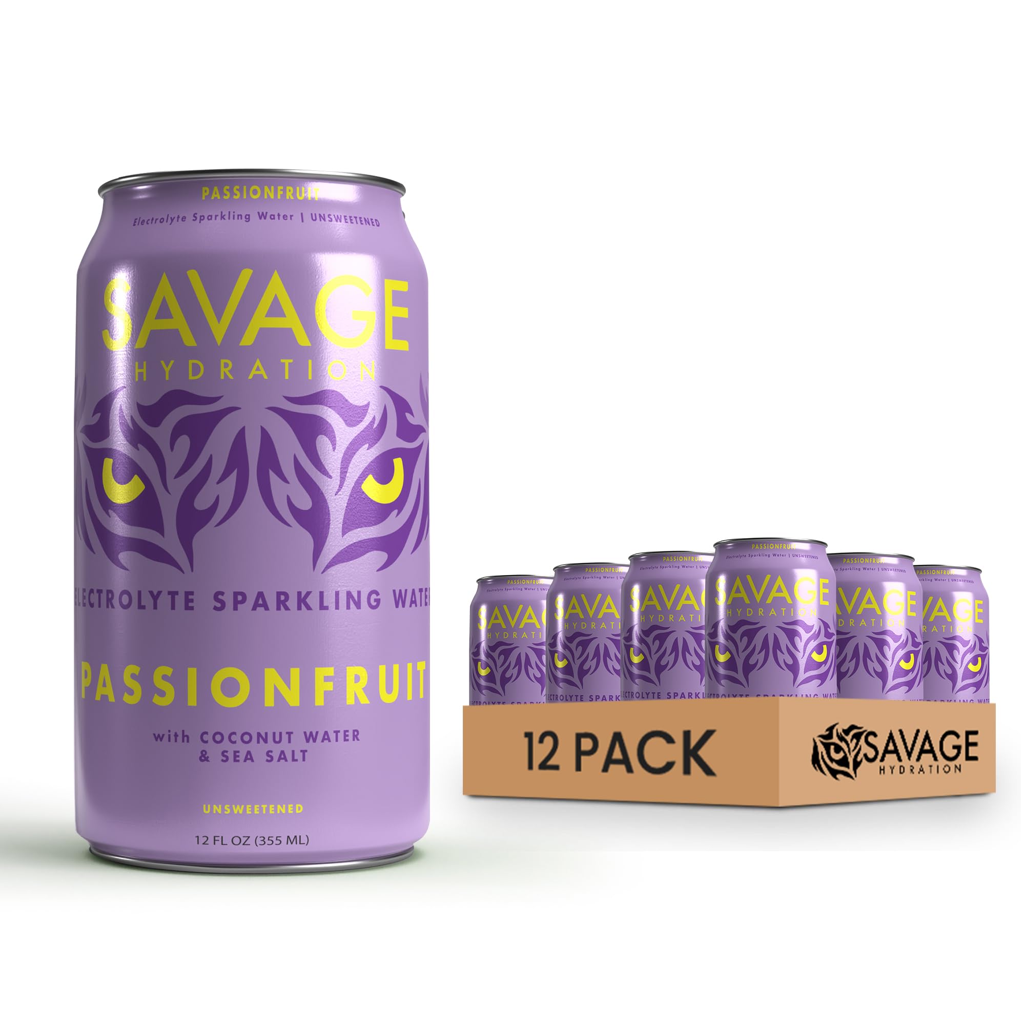 Buy Savage HydrationElectrolyte Sparkling Water - Unsweetened Sparkling ...