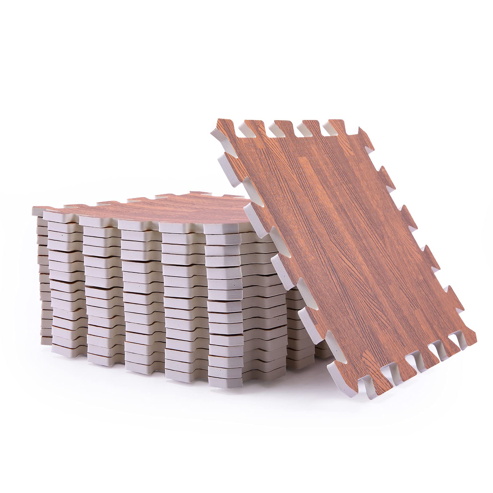 Snapklik.com : Tamiplay 16 Tiles Wood Grain Floor Mats, Foam ...