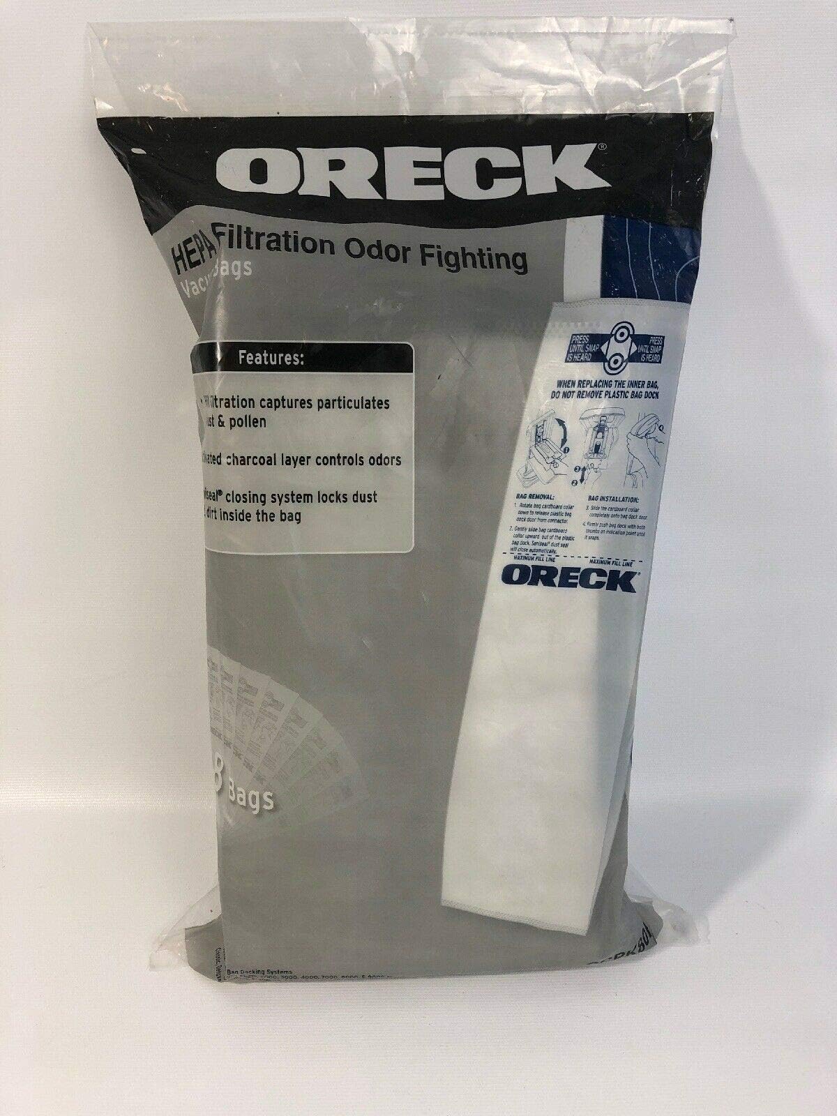 Amazon.com - Oreck CCPK80H Type CC Odor Eliminating Bag, 8-Pack ...