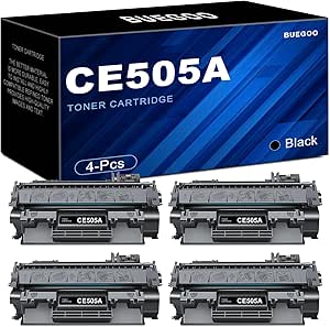 Amazon.com: BUEGOO CE505A High Yield Black Toner Cartridge 05A CE505A ...