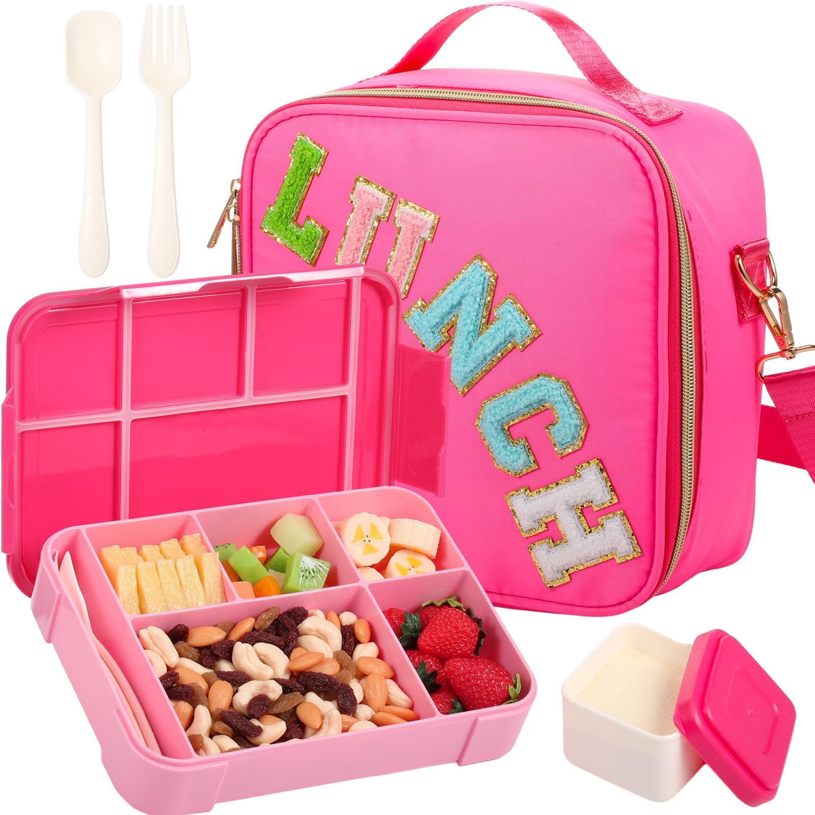 Amazon.com: Ziliny Lunch Box Kids with Insulated Lunch Bag, 45 oz Bento ...