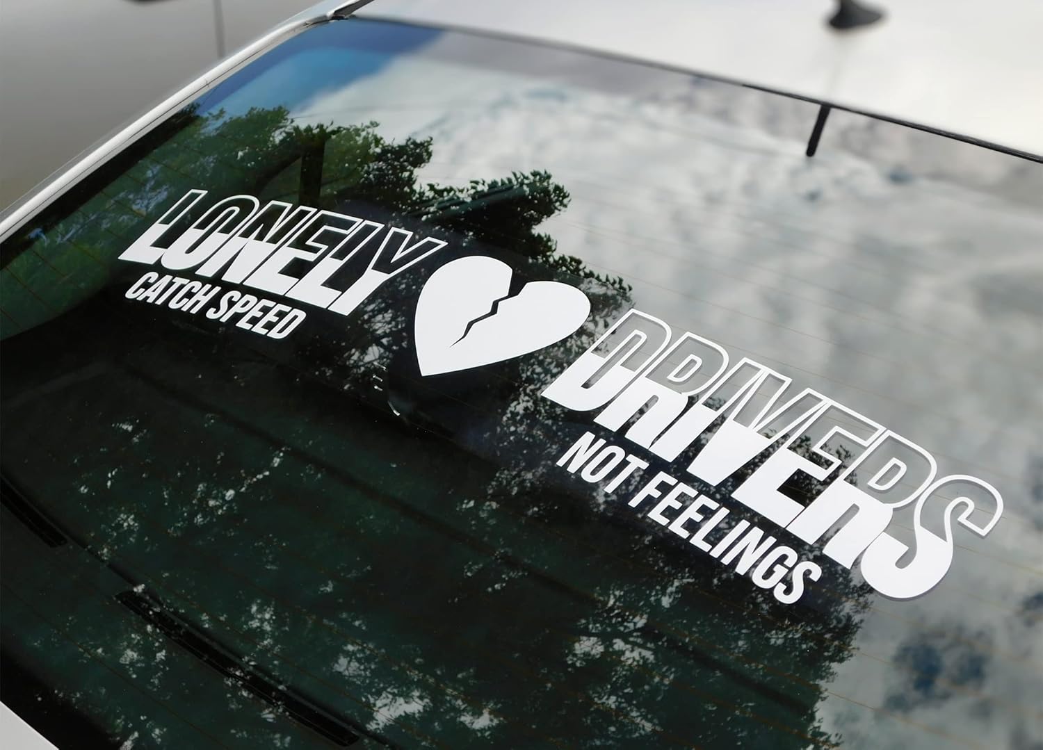 Amazon.com - Gy Vinyl Arts Lonely Driver V1 Windshield Decal Car ...