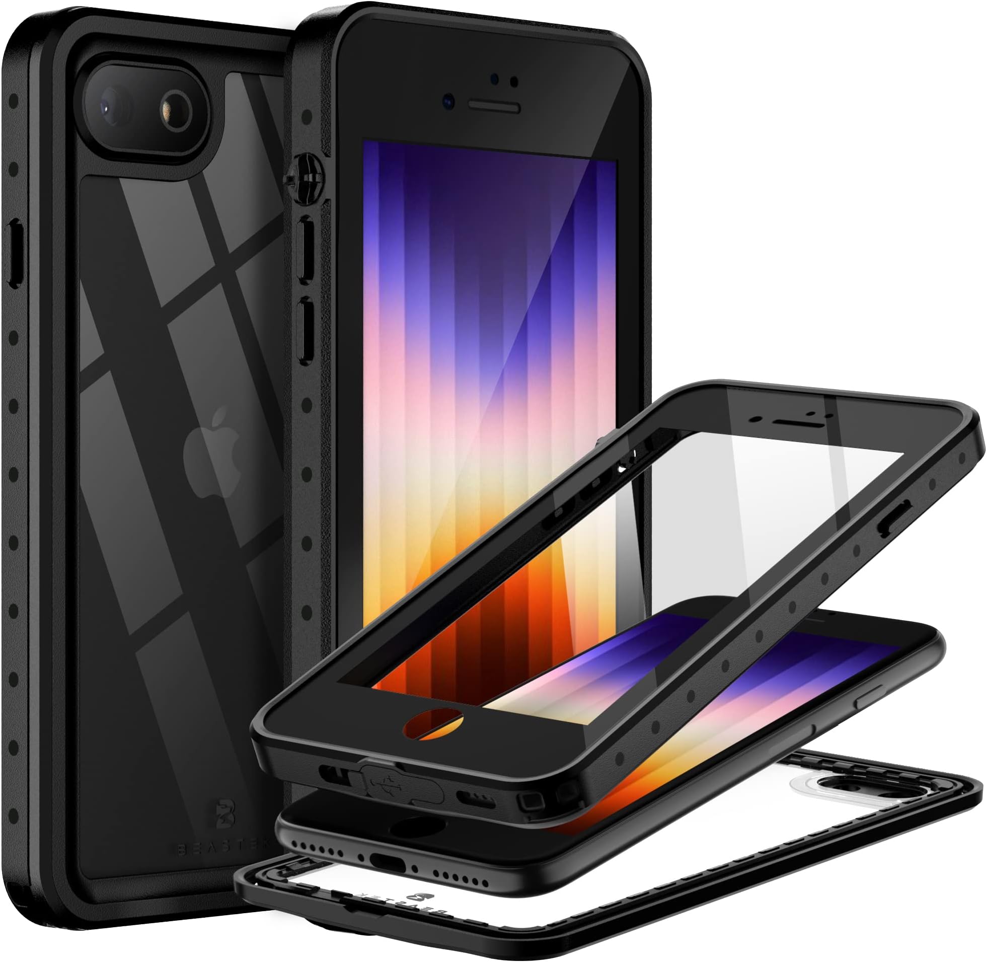 Amazon.com: Cozycase Waterproof Case for iPhone SE 3rd 2022/iPhone SE ...