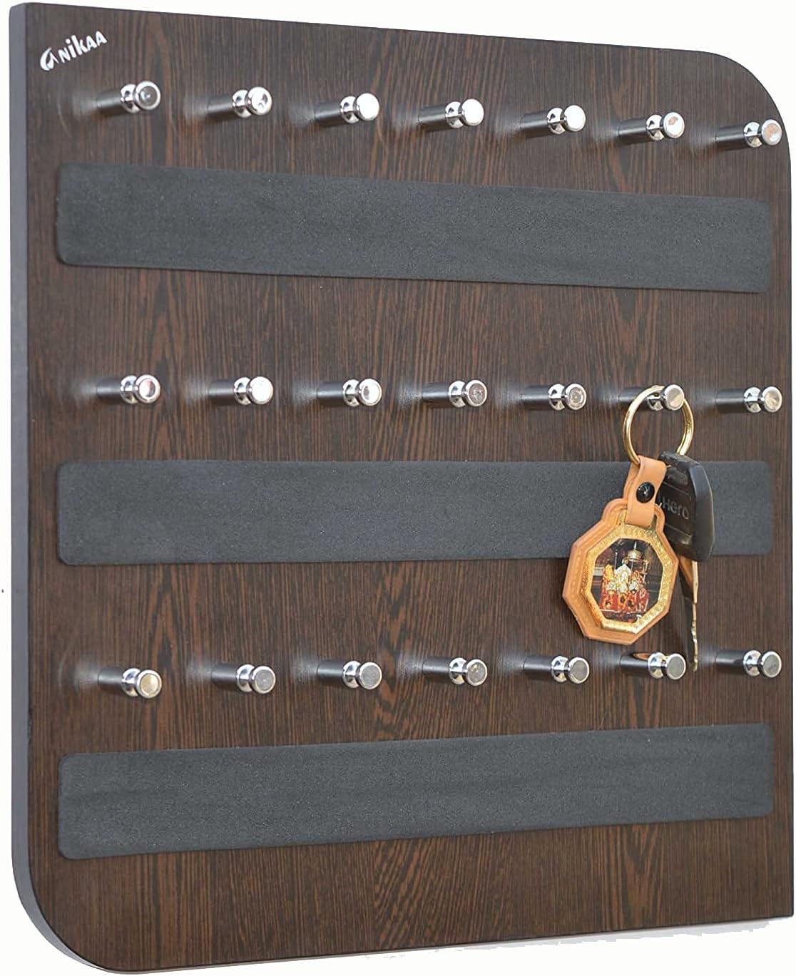 Anikaa Aldo Engineered Wood Key Holder Stand/Wall Hooks Stand/Wall ...