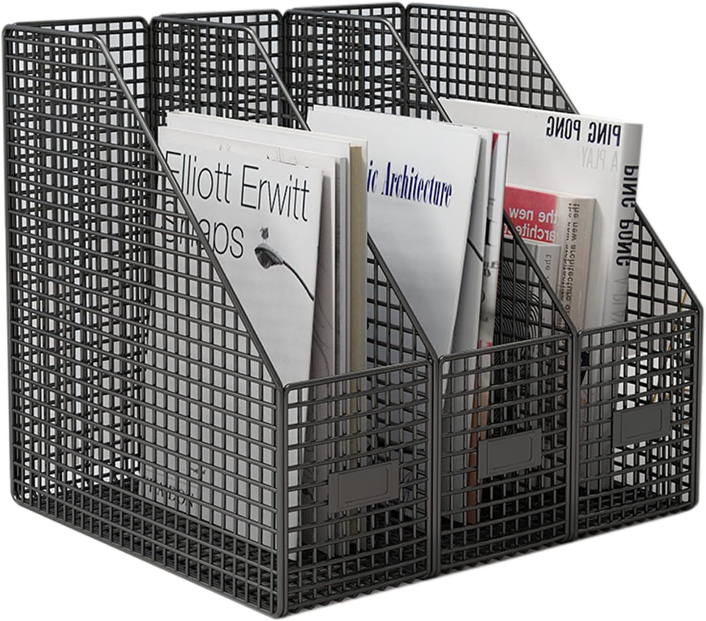 Amazon.com: Brochure Holder Organizer Rack Modern Metal Wire Magazine ...