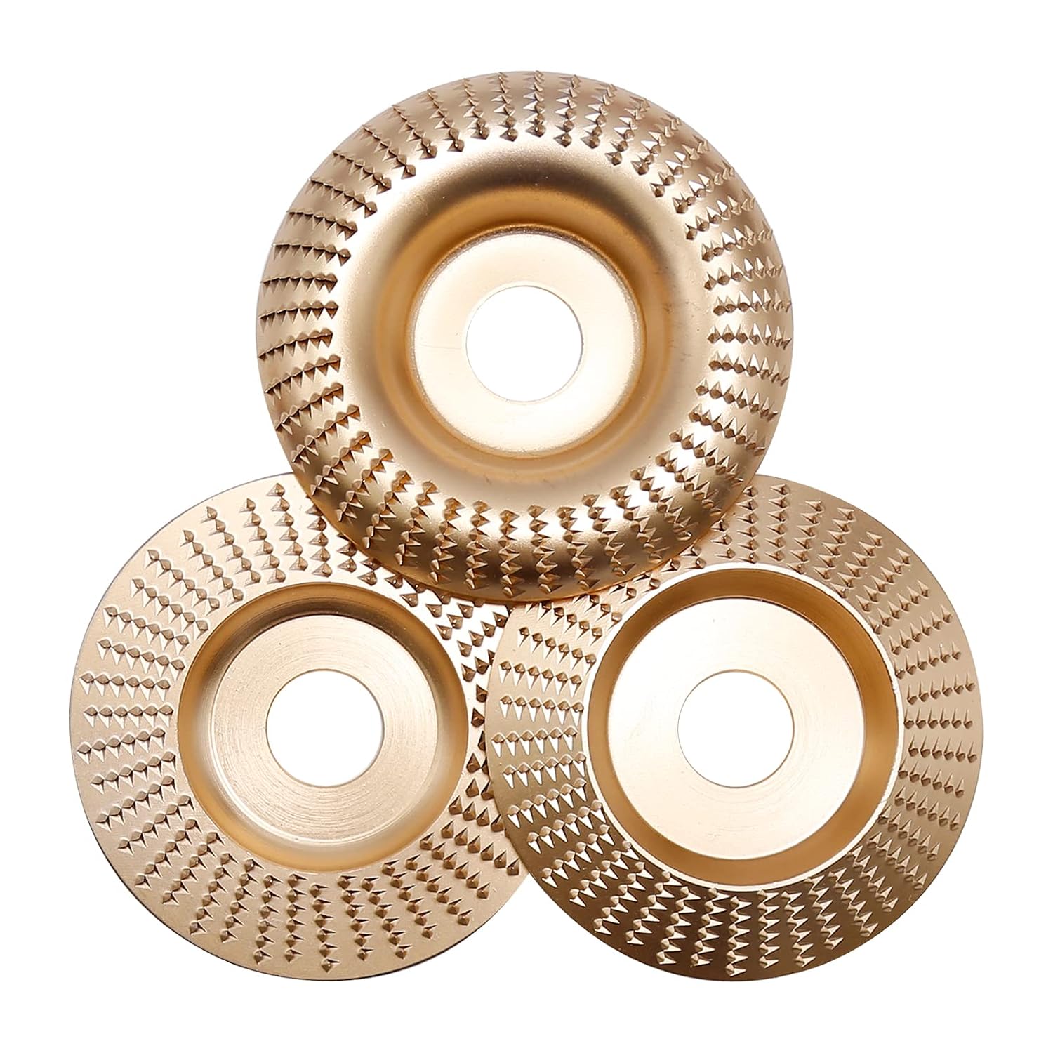 Zreneyfex 3PCS Wood Carving Disc Set Aperture Woodworking Grinding Disc ...