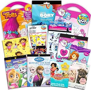 Amazon.com: Stickers for Girls Toddlers Kids Ultimate Set ~ Bundle ...