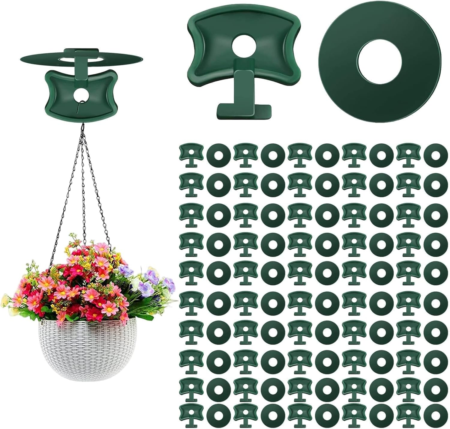 100 Plastic Fixing Clips for Aluminium Greenhouse - Hanging Tool ...