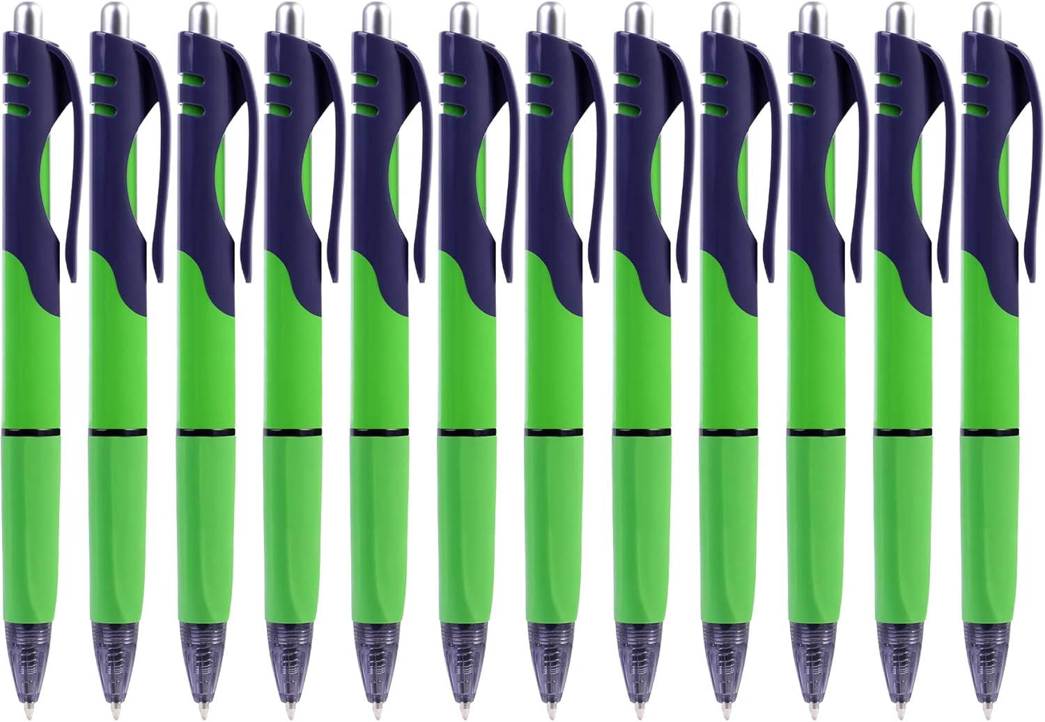 Amazon.com : WEIBO 12Pcs triangle Ballpoint Pens, Rubber Grip Type 0 ...