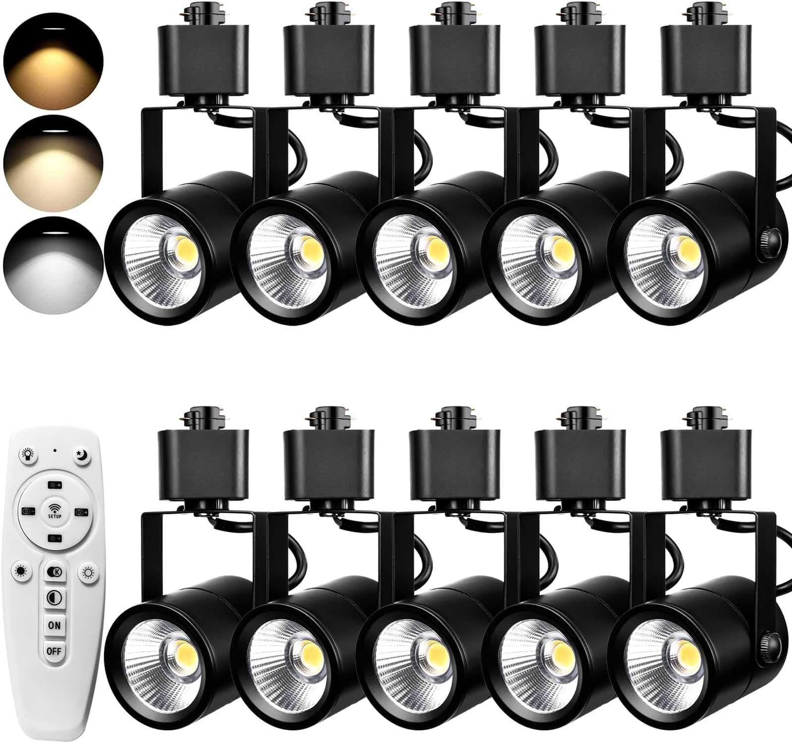 INTWELL 7W Track Lighting Heads,Dimmable LED Track Light Heads for ...