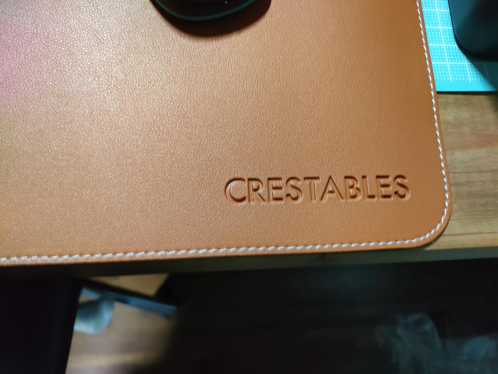 Amazon | CRESTABLES (クレスタブルス) デスクマット 大型 マウスパッド PU レザー 裏面 スエード オフィス 自宅用 ...