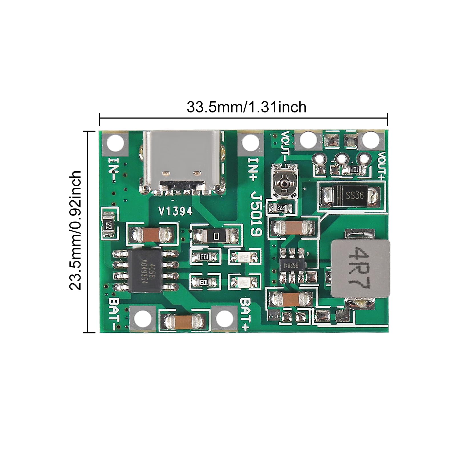 Snapklik.com : AITRIP 10 Pcs Battery Charger Module Type-C USB TP4056 3 ...