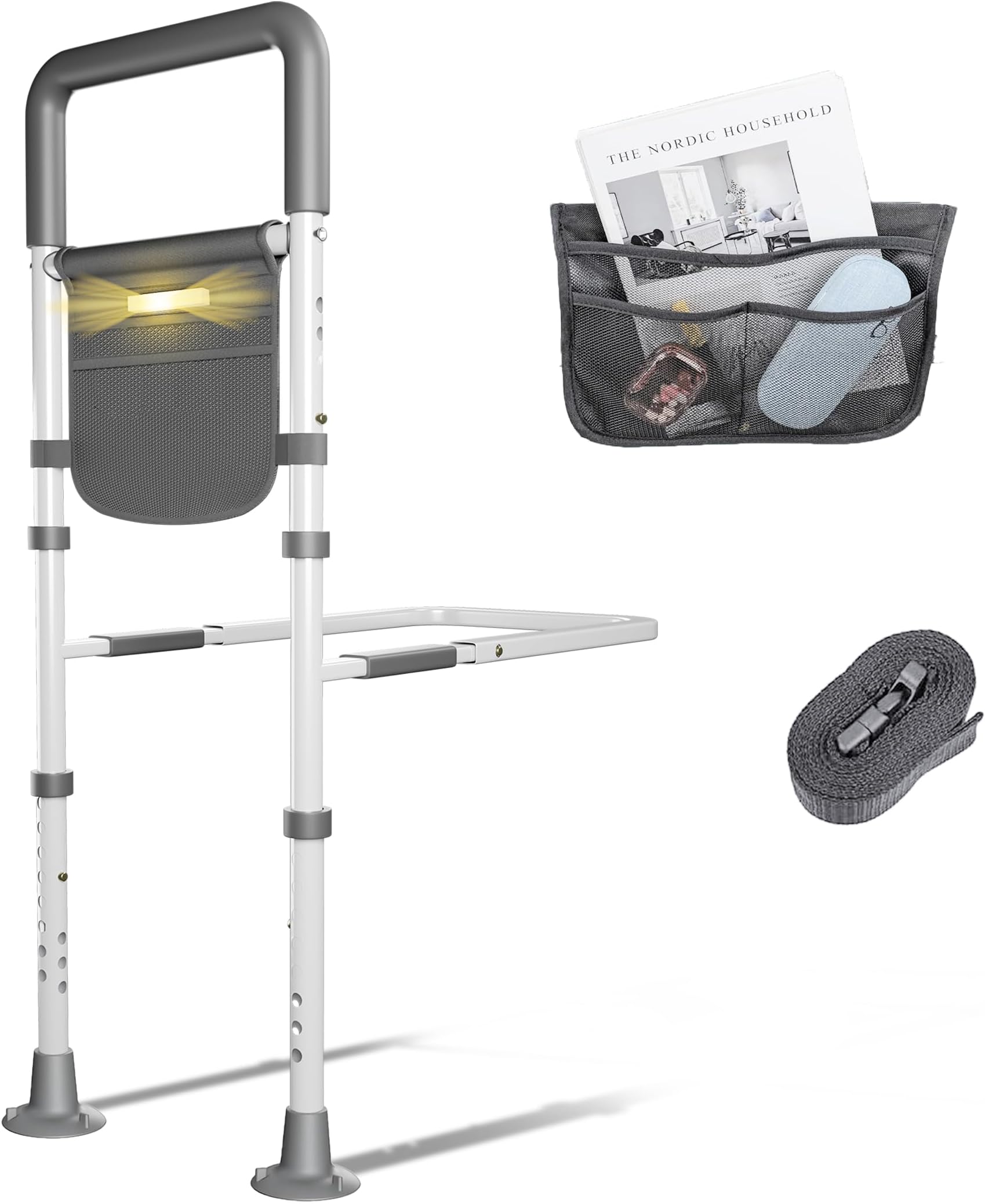 Amazon.com: Both Side Adjustable Bed Rails for Elderly Adults Safety ...