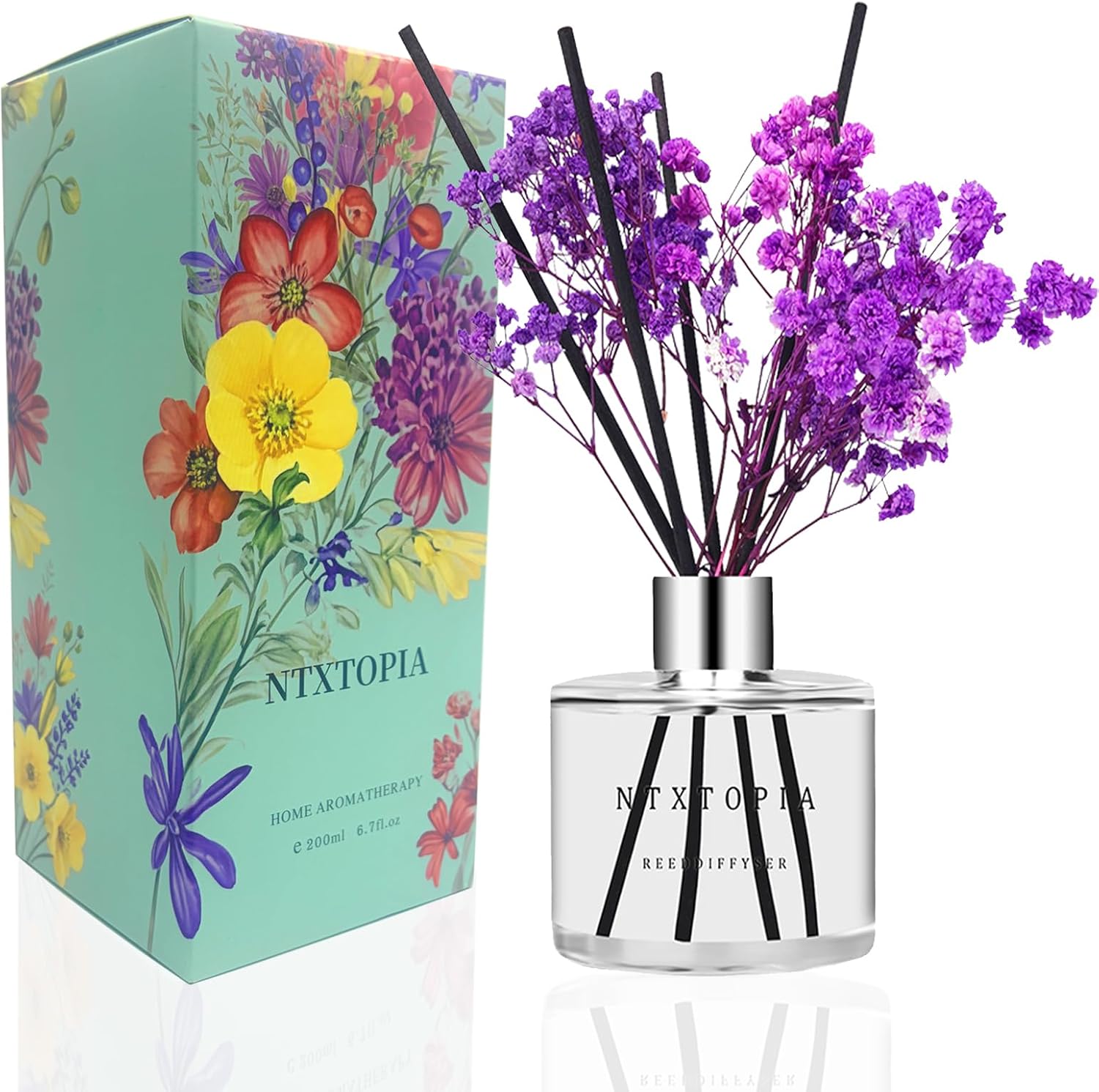 Reed Diffuser Set,6.76 fl oz (200 ml)-Clean Linen Oil Diffusers,Scent ...