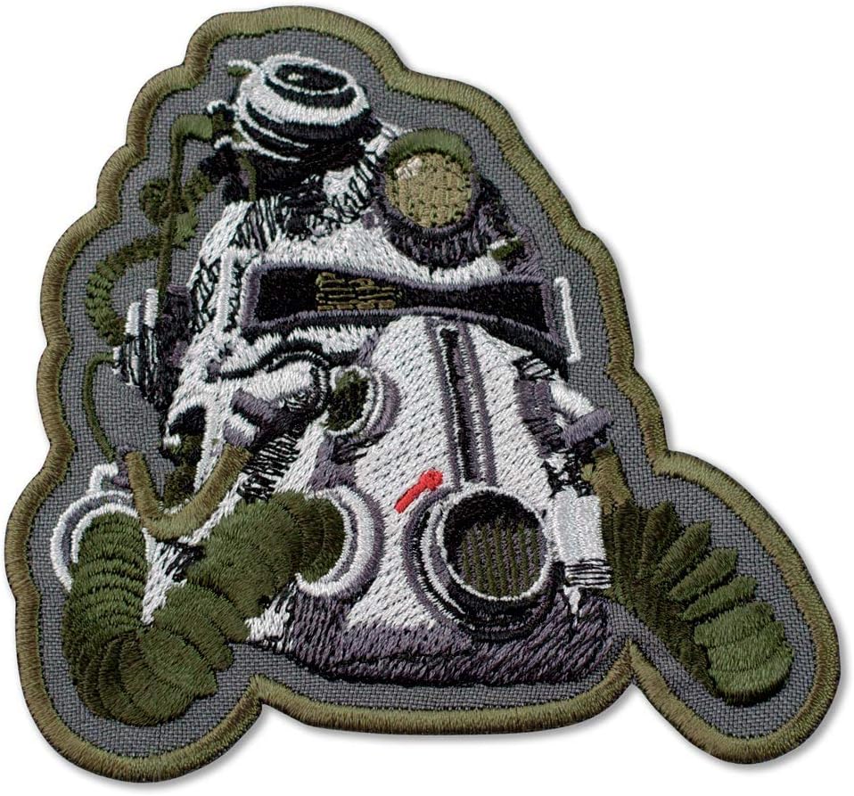 Amazon.com: Fallout 3 T-51b Power Helmet Embroidered Patch Iron On (3.7 ...