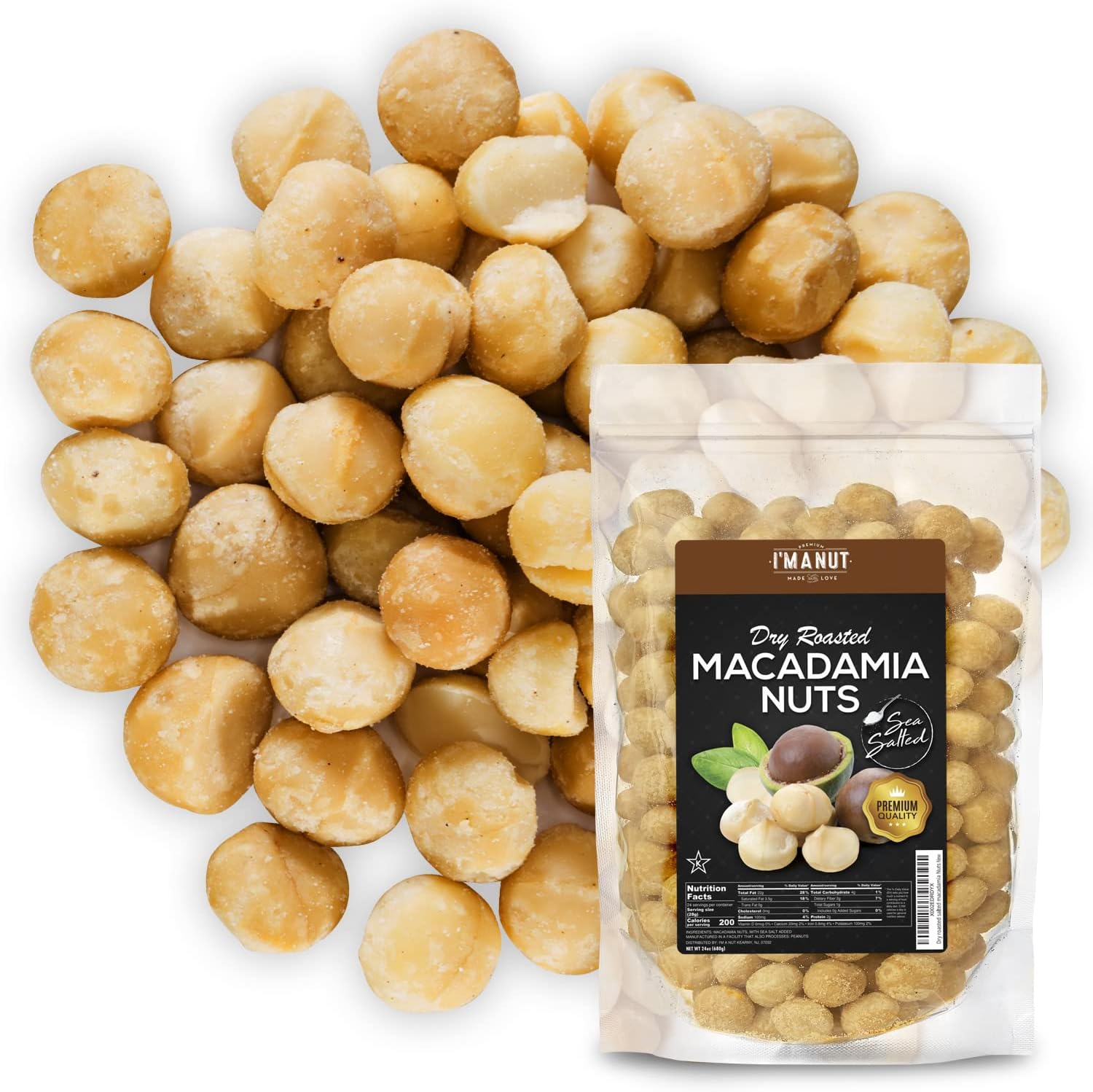 Amazon.com : Kirkland Signature Dry Roasted Macadamia Nuts, 1.5 lbs ...