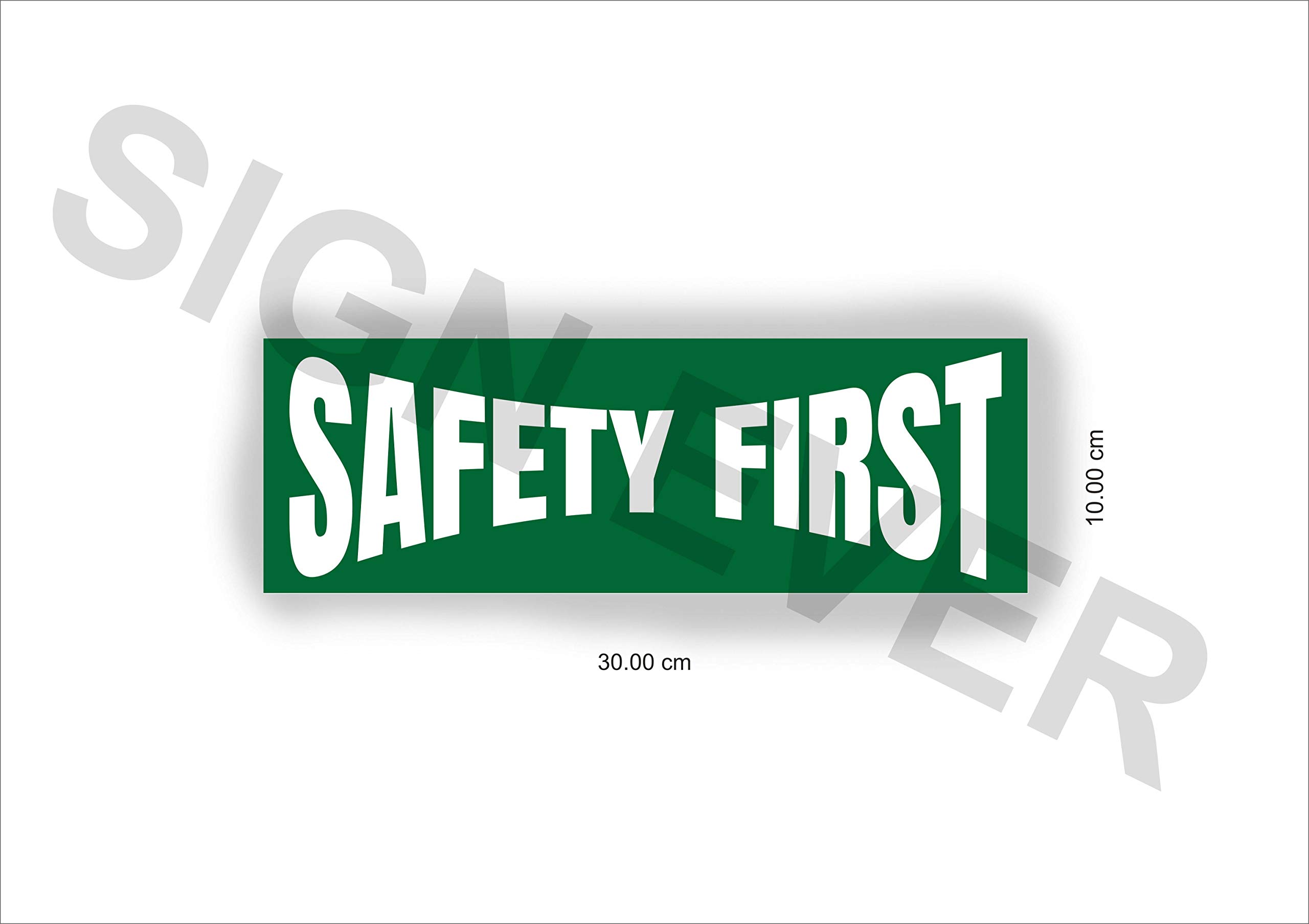Buy SIGN EVER Safety First Sign Board Factory Office Bank Restaurant ...