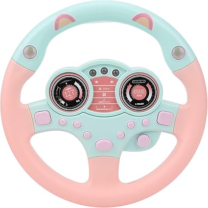 Amazon.com: Simulated Driving Controller,Kids Steering Wheel Steering ...