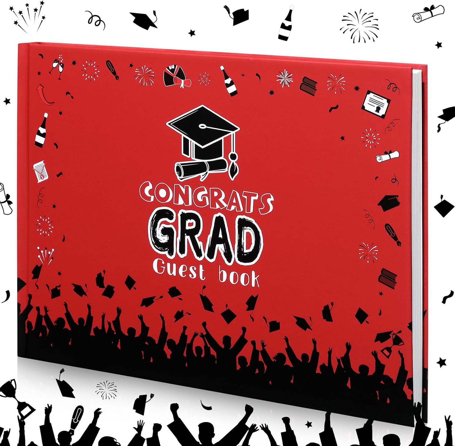 Amazon.com: Weekgrat Class of 2024 Graduation Guest Book 9.5 x 7.1 Inch ...