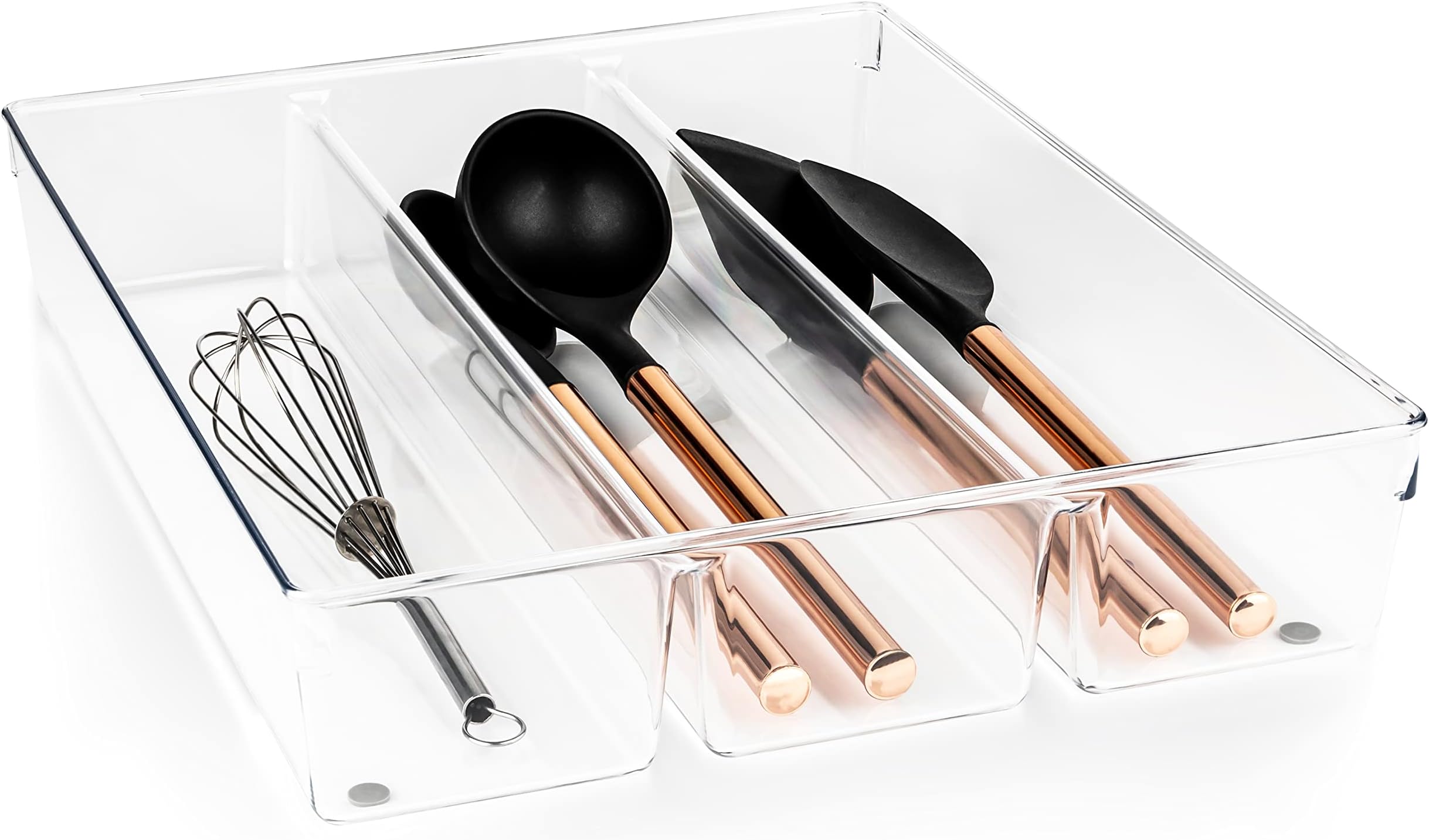 Amazon.com - LIVORINI Kitchen Utensils Organizer | Utensil Tray Holder ...