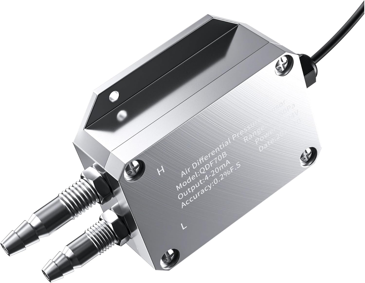 Wind Difference Pressure Transmitters 0-1Kpa 0-2Kpa 0-10Kpa Pressure Transducer Sensor 4-20mA 0 ...