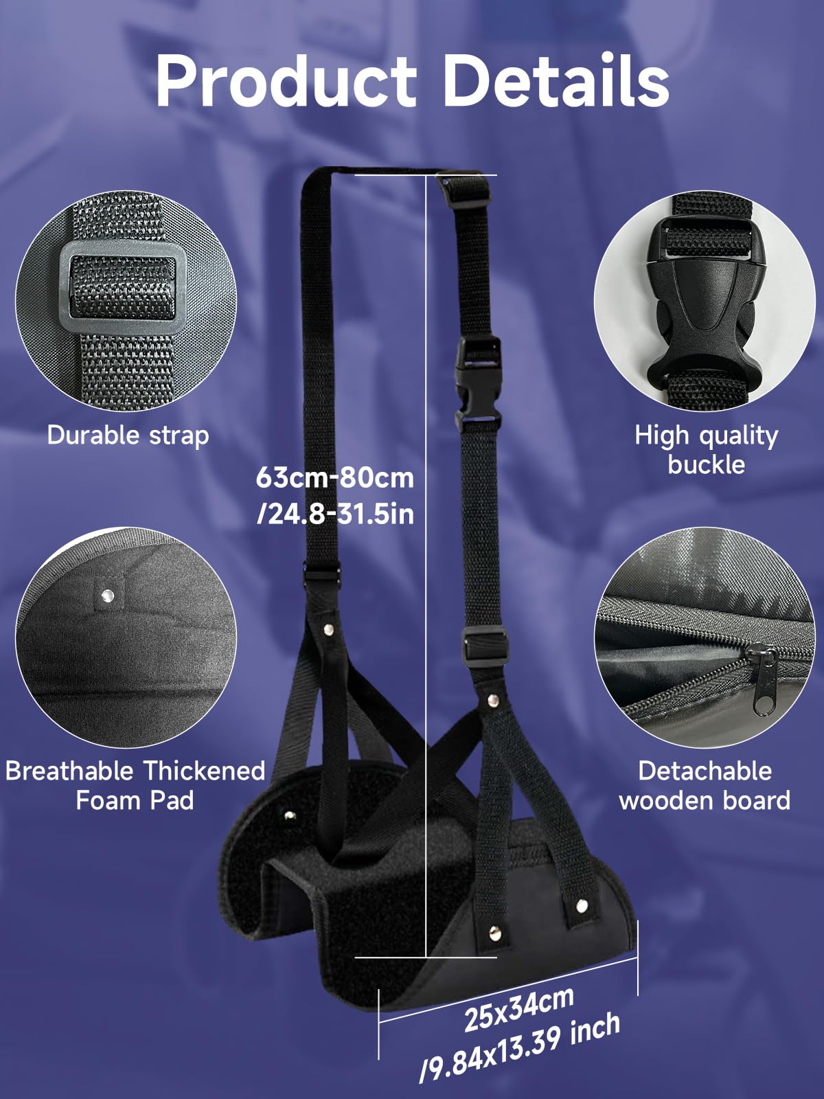 Snapklik.com : Airplane Foot Hammock Moman Portable Foot Rest For Air ...