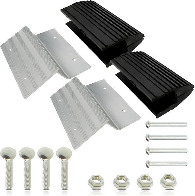 BISupply Truck Loading Ramp Ends - 8in Aluminum Ramps Bracket and ...