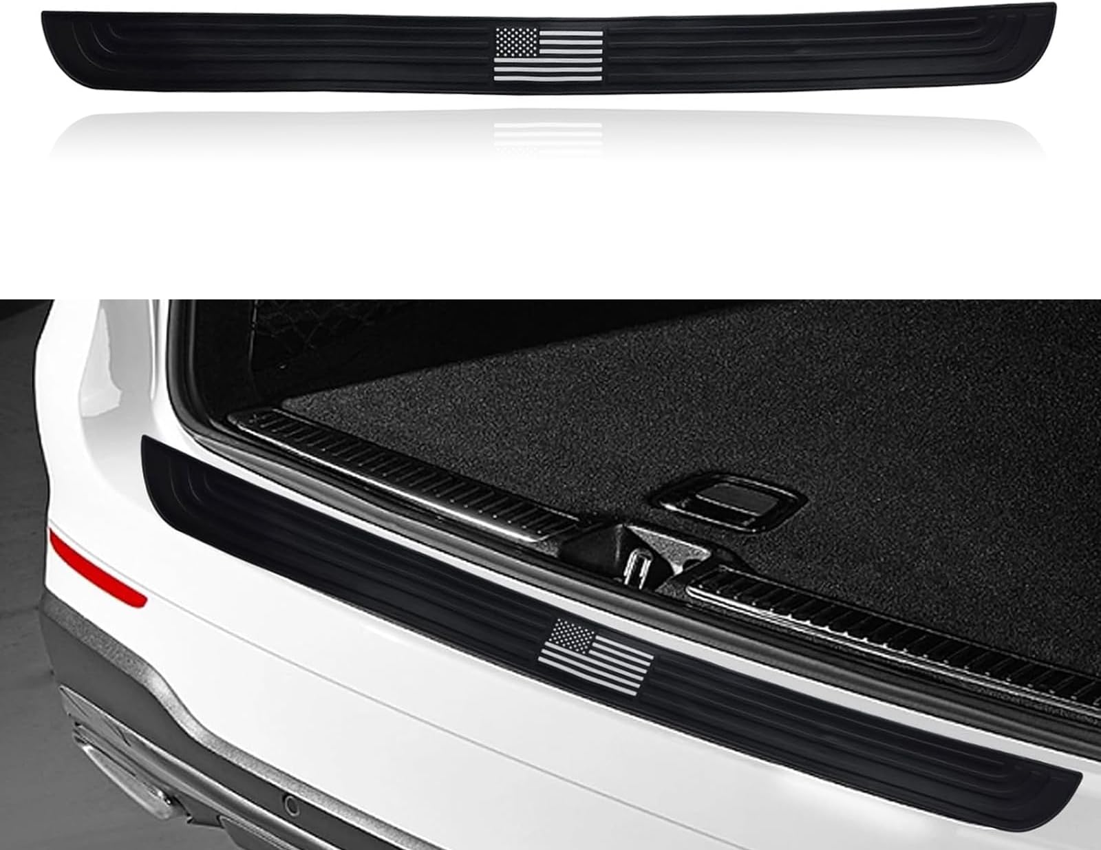 Amazon.com: Car Rear Bumper Protector Guard, American Flag Anti-Scratch ...