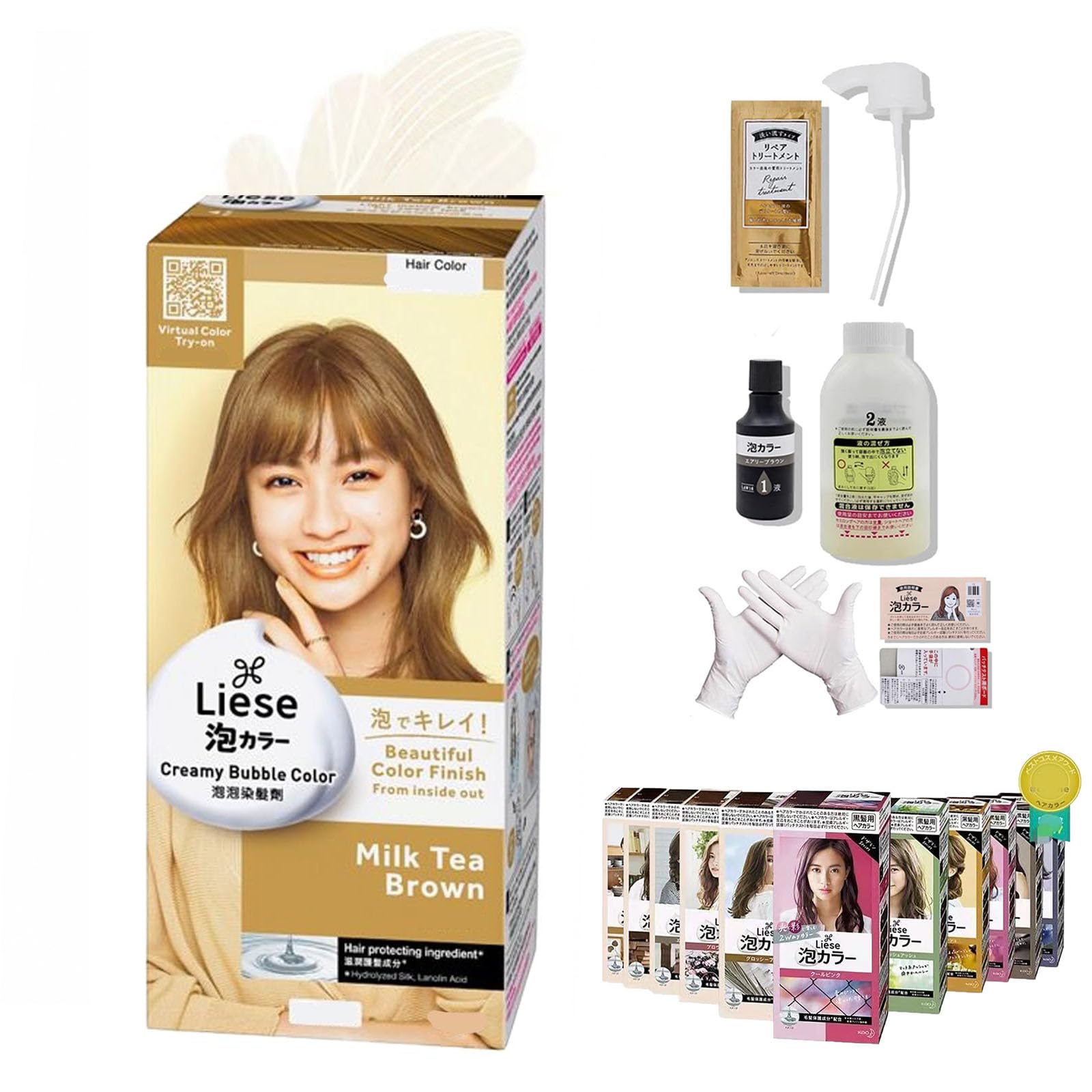 Amazon.com : Liese Bubble Hair Color, Liese Hair Dye, Liese Bubble Hair ...