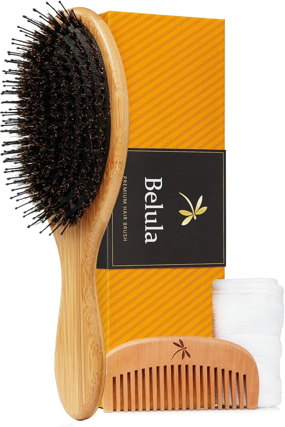 Amazon.com : Classic German First Cut 100% Boar Bristle Hair Brush ...
