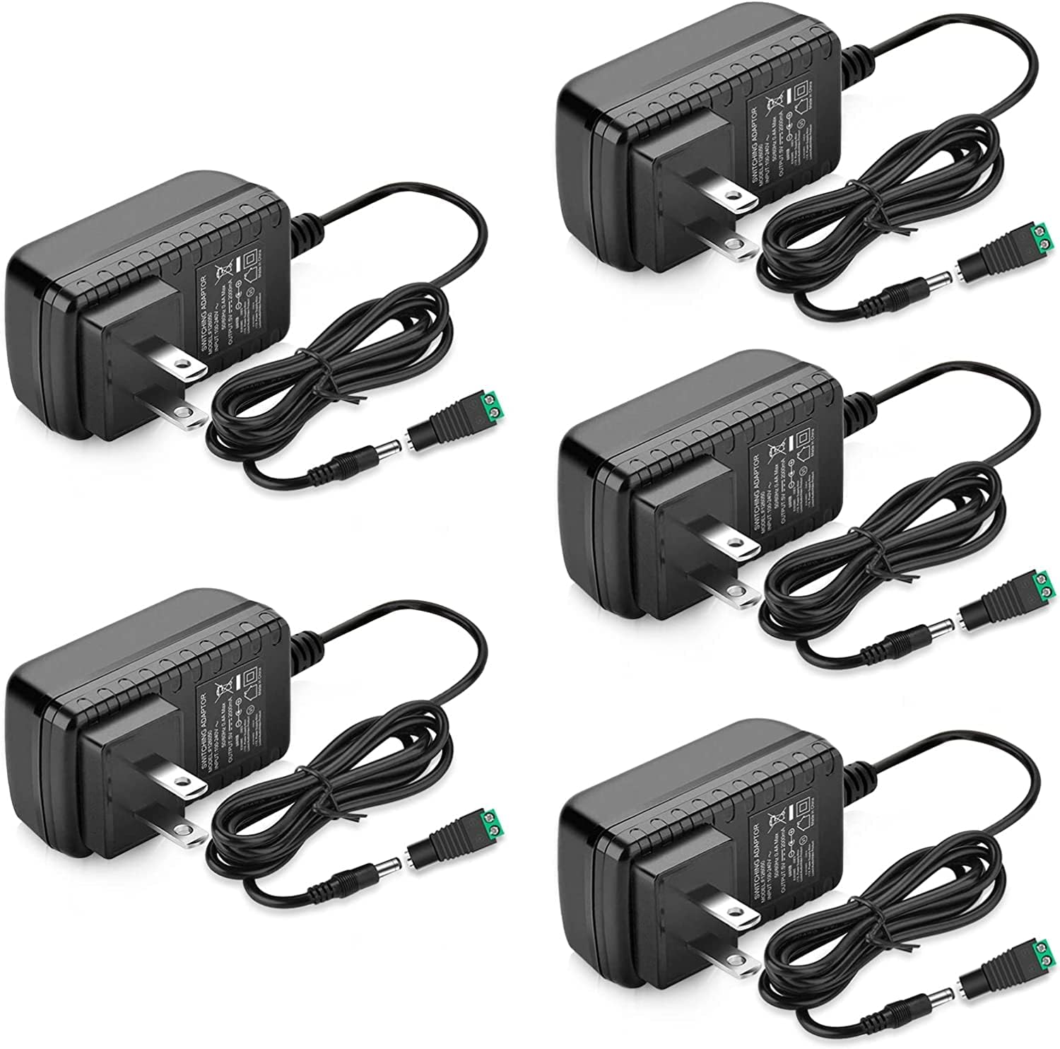 12V LED Strip Power Supply, 2A 24W Power Adapter, 12V Power Supply for ...