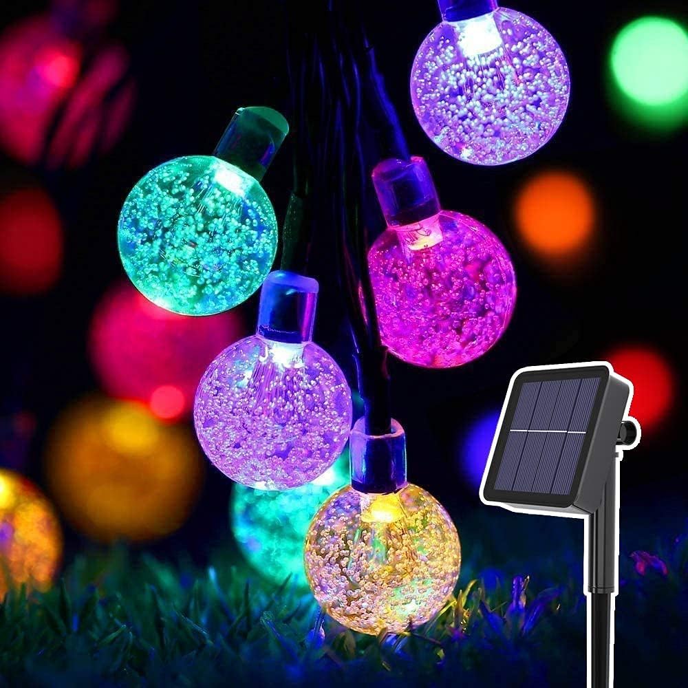 Cadena de Luces Solares, 36ft/11m Luces LED Decorativas con 60 LED ...