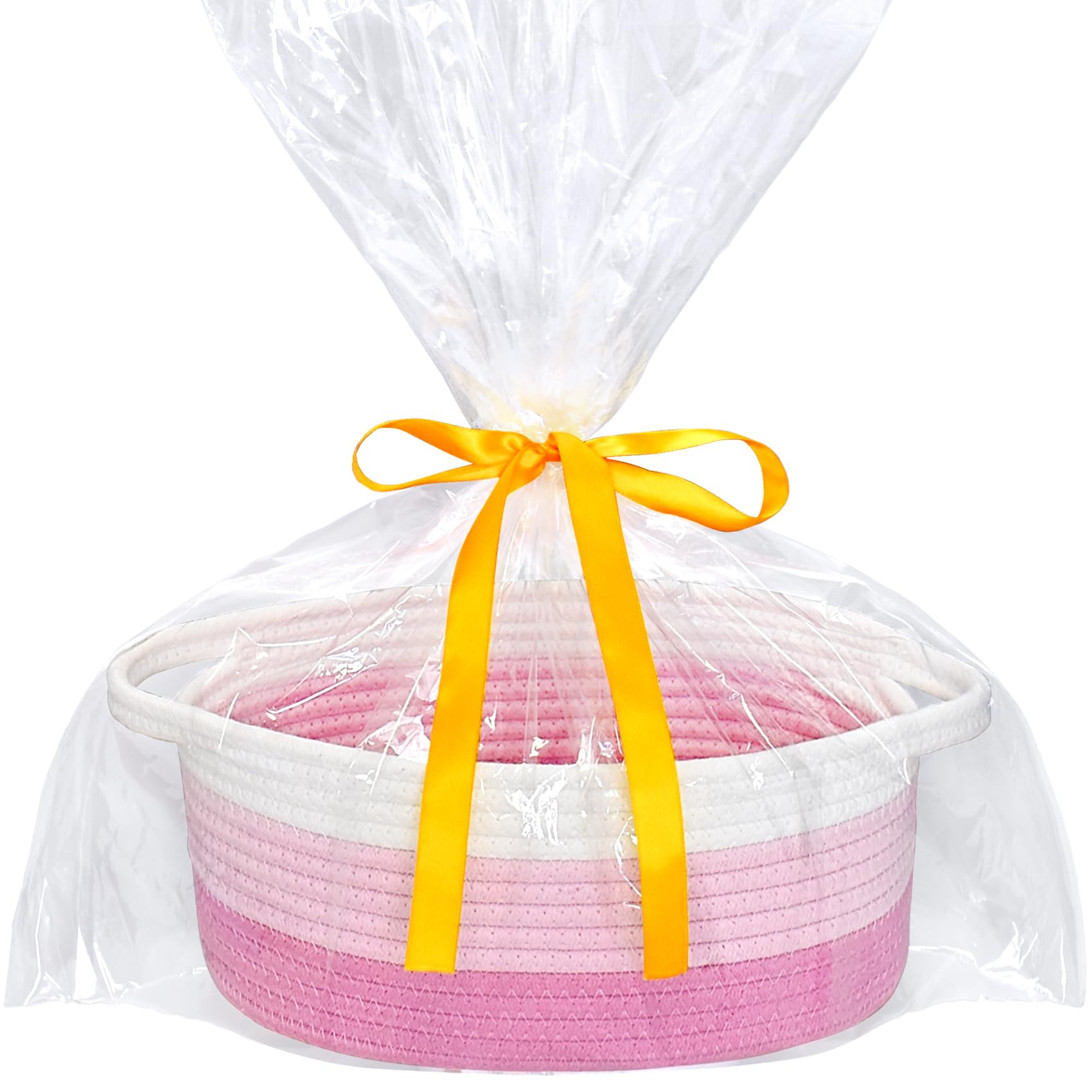Amazon.com: ABenkle Small Basket with Gift Bag and Ribbons, 12"x 8" x 5 ...