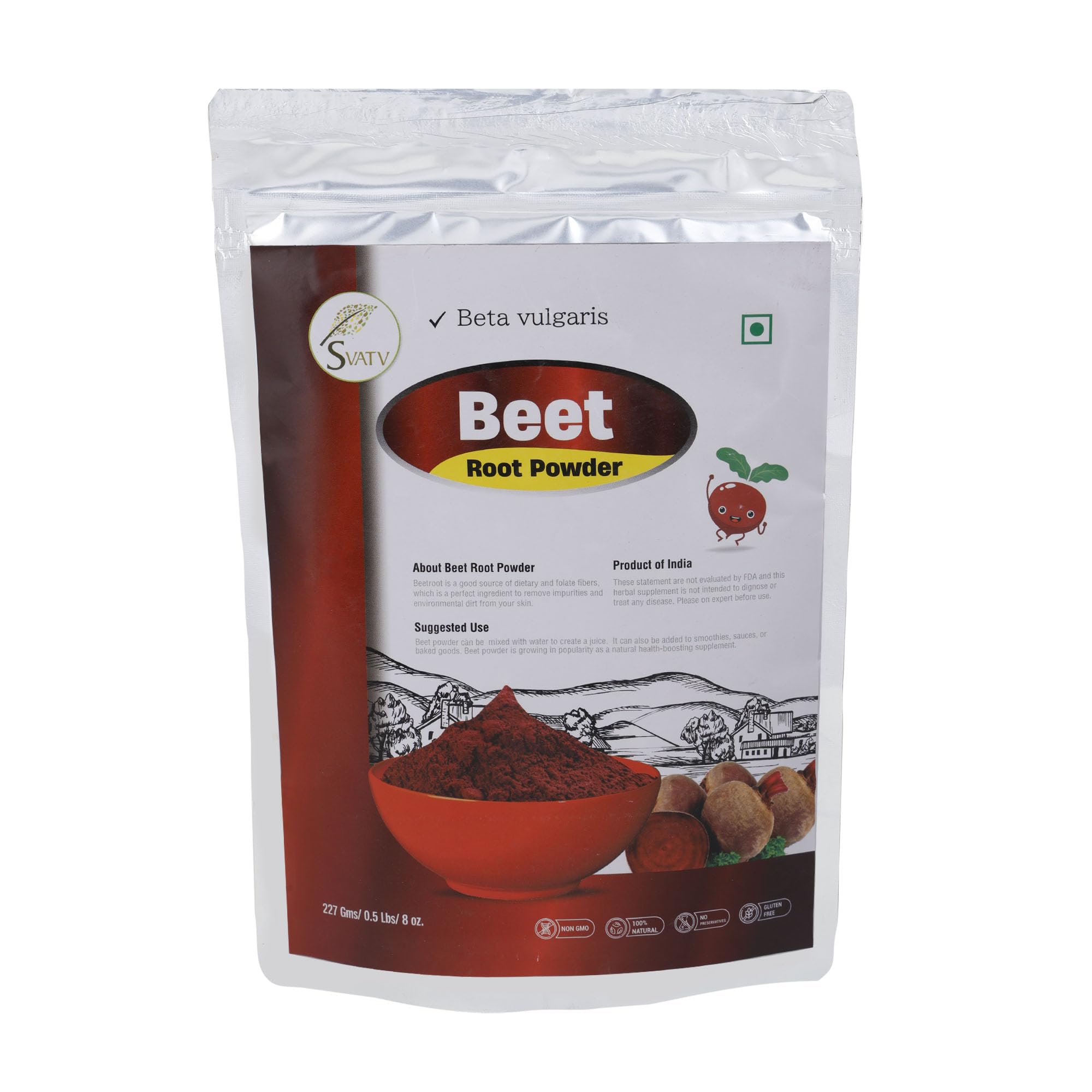 SVATV Pure & Natural Beet Root Powder, Natural Nitric Oxide Booster ...