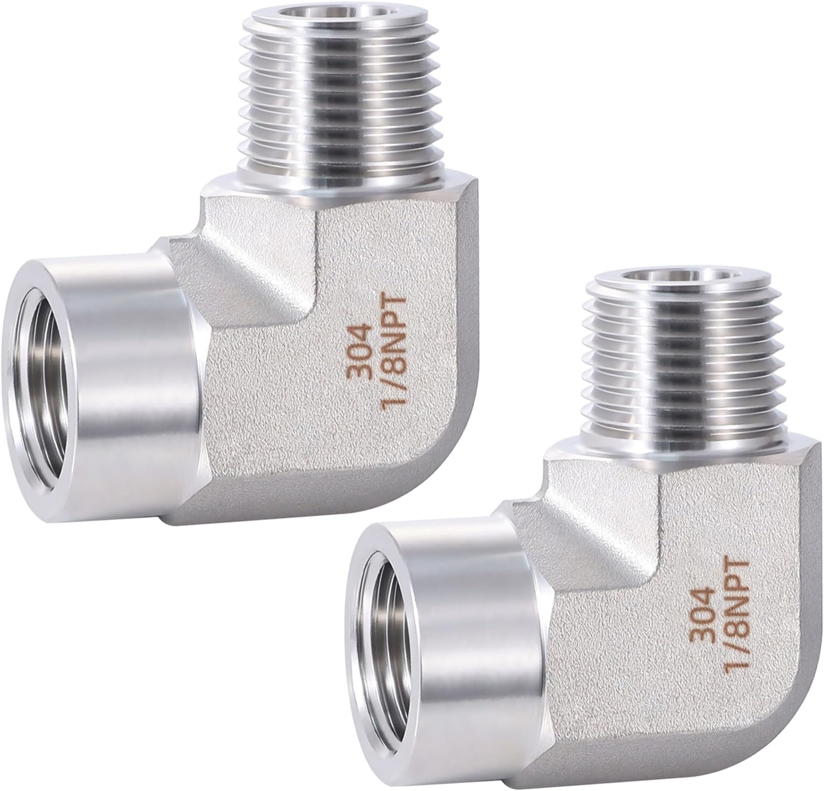 Amazon.com: Legines 1/8 Inch Brass Street 90 Degree Elbow 1/8" NPT Male ...