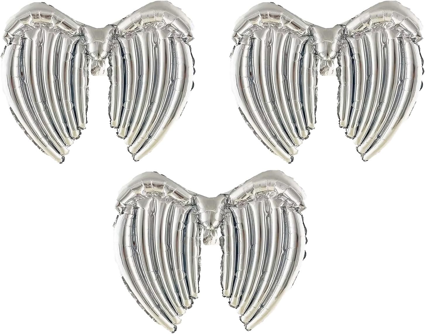 Amazon.com: Large Angel Wings Foil Balloon Animals Balloons Silver ...
