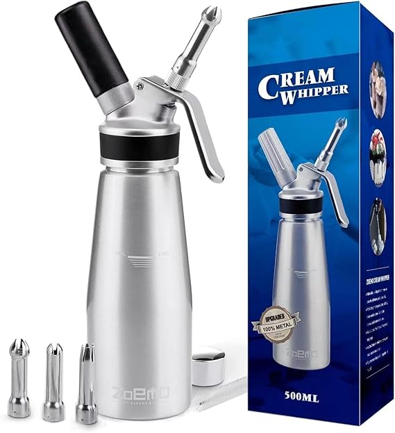 Amazon.com: Profesional Whipped Cream Dispenser - Ugraded Full Metal ...