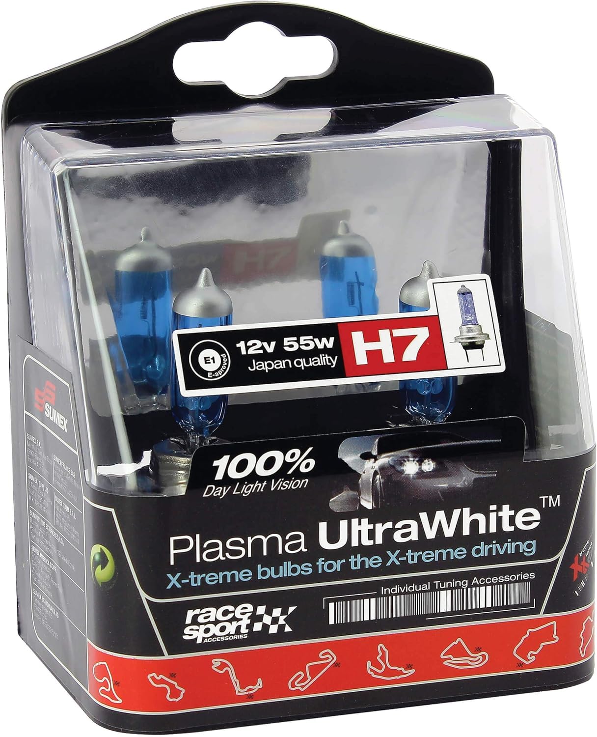 2 x H7 Ultra Power Headlamp Headlight Bulbs Xenon White Car Bright - H7 ...