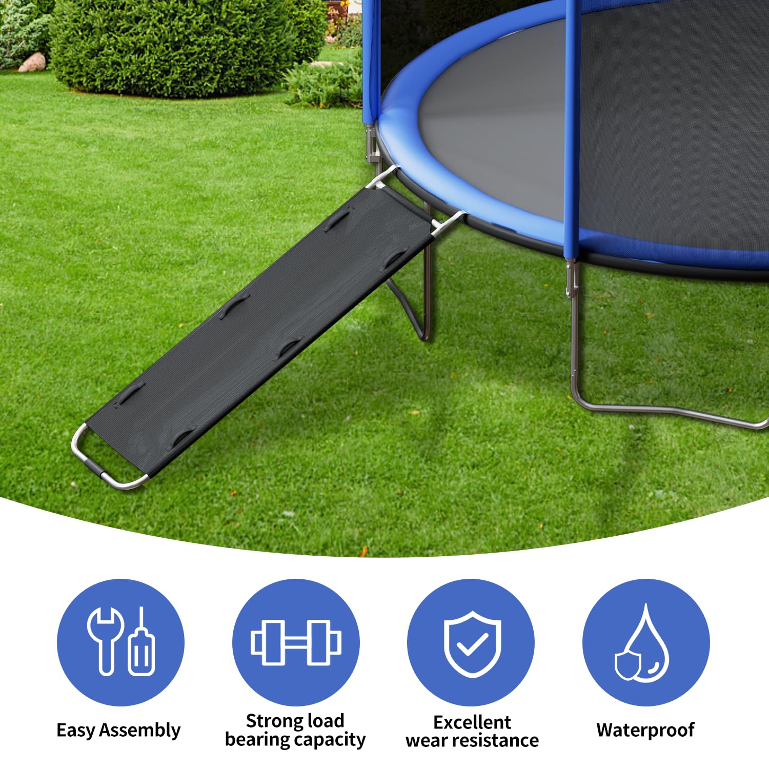 Snapklik.com : Trampoline Slide & Climber 60"20" Universal Trampoline ...