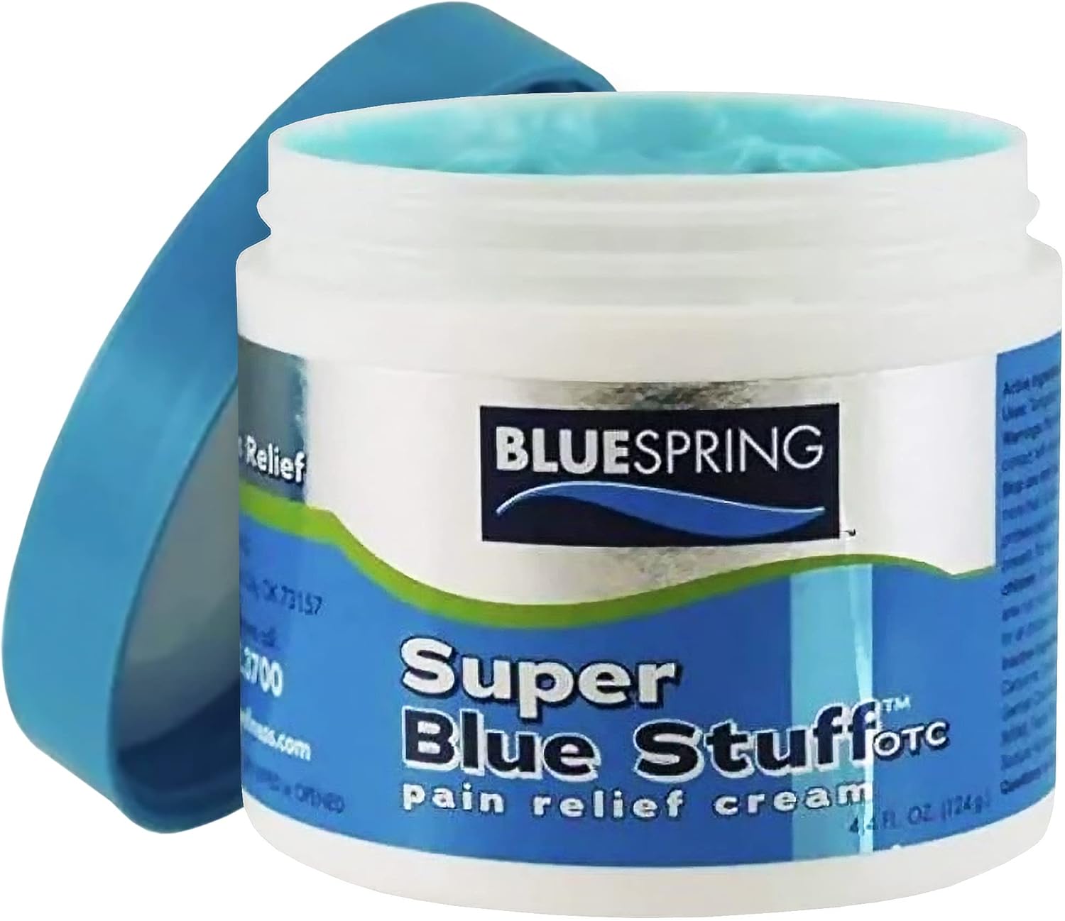 Amazon.com: BlueSpring Pain Relief Cream- Super Blue Stuff with emu Oil ...
