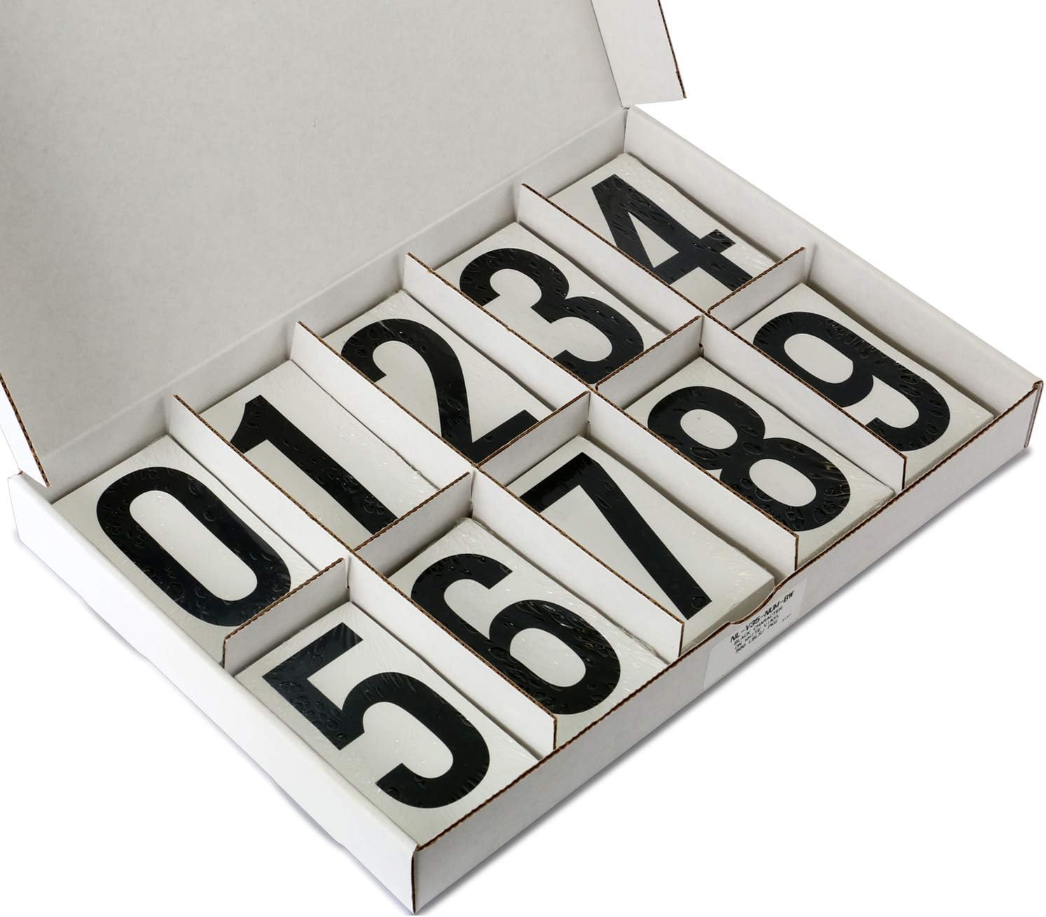 Amazon.com: SmartSign Number Stickers 0-9 Mylar Vinyl Labels, Self ...