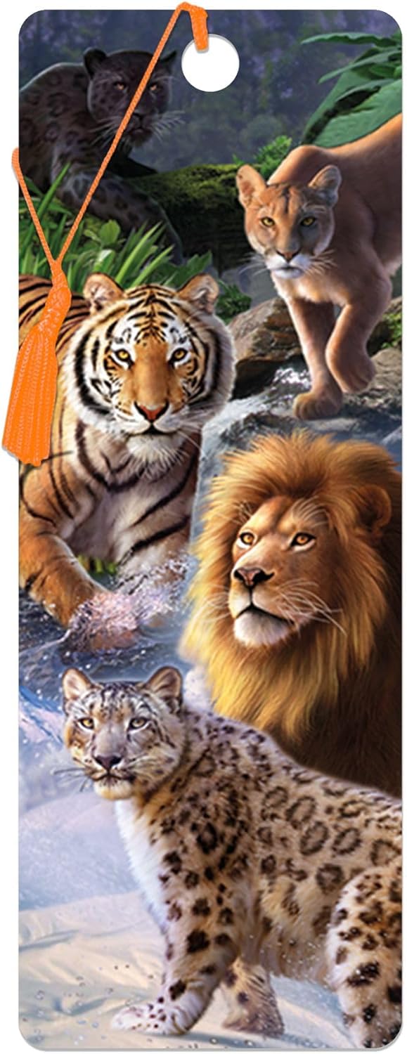Amazon.com: 3D LiveLife Bookmark - Big Cats Expedition from Deluxebase ...