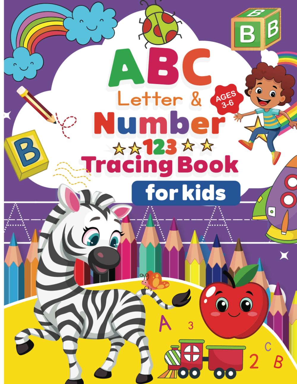 Alphabet ABC & Number 123 Tracing Book Ages 3-6: Mckenzie ...