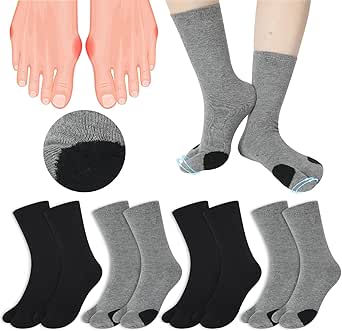 Amazon.com: Twistover 10 Pairs Quarter Relief Socks with Split Toe ...