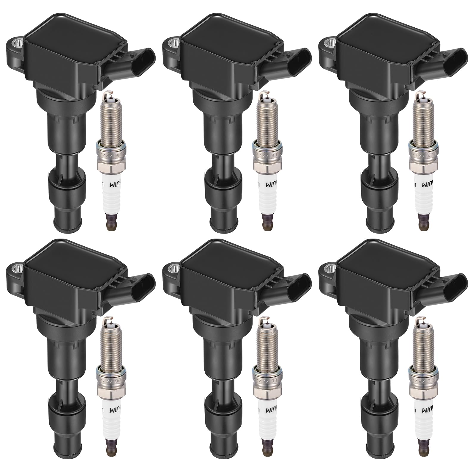 Amazon.com: BDFHYK 6 Ignition Coil Pack UF863 and 6 Iridium Spark Plug ...