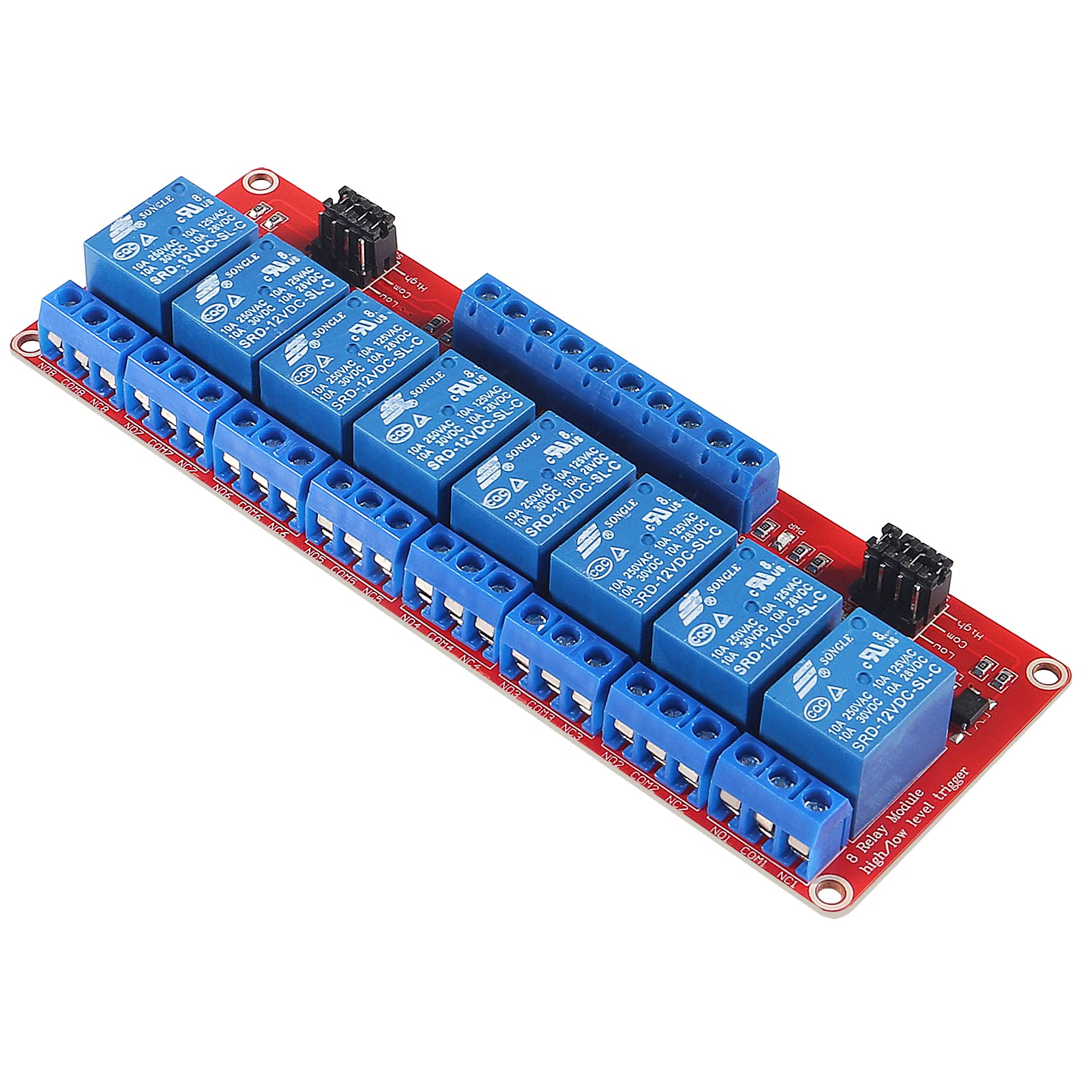 Snapklik.com : 2PCS DC 12V 8 Channel Relay Module