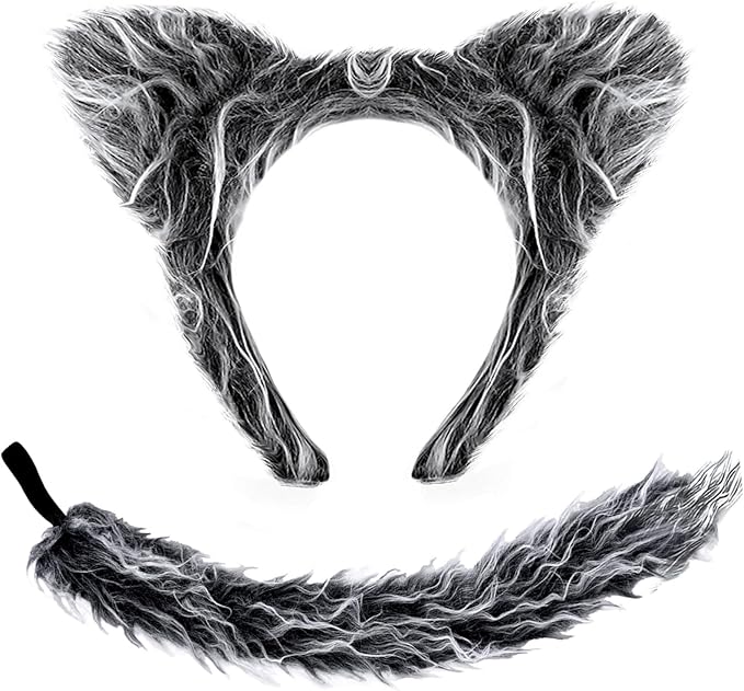 Amazon.com: NinkyNonk 2 PCS Halloween Wolf Costume Kits Includes Wolf ...