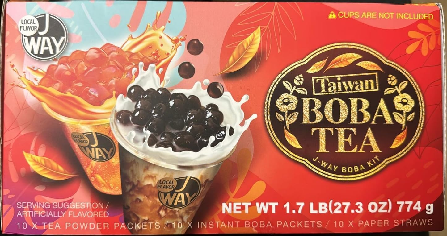 Amazon.com: Fresh Finest Instant Boba Tea Kit with Tapioca Pearls ...