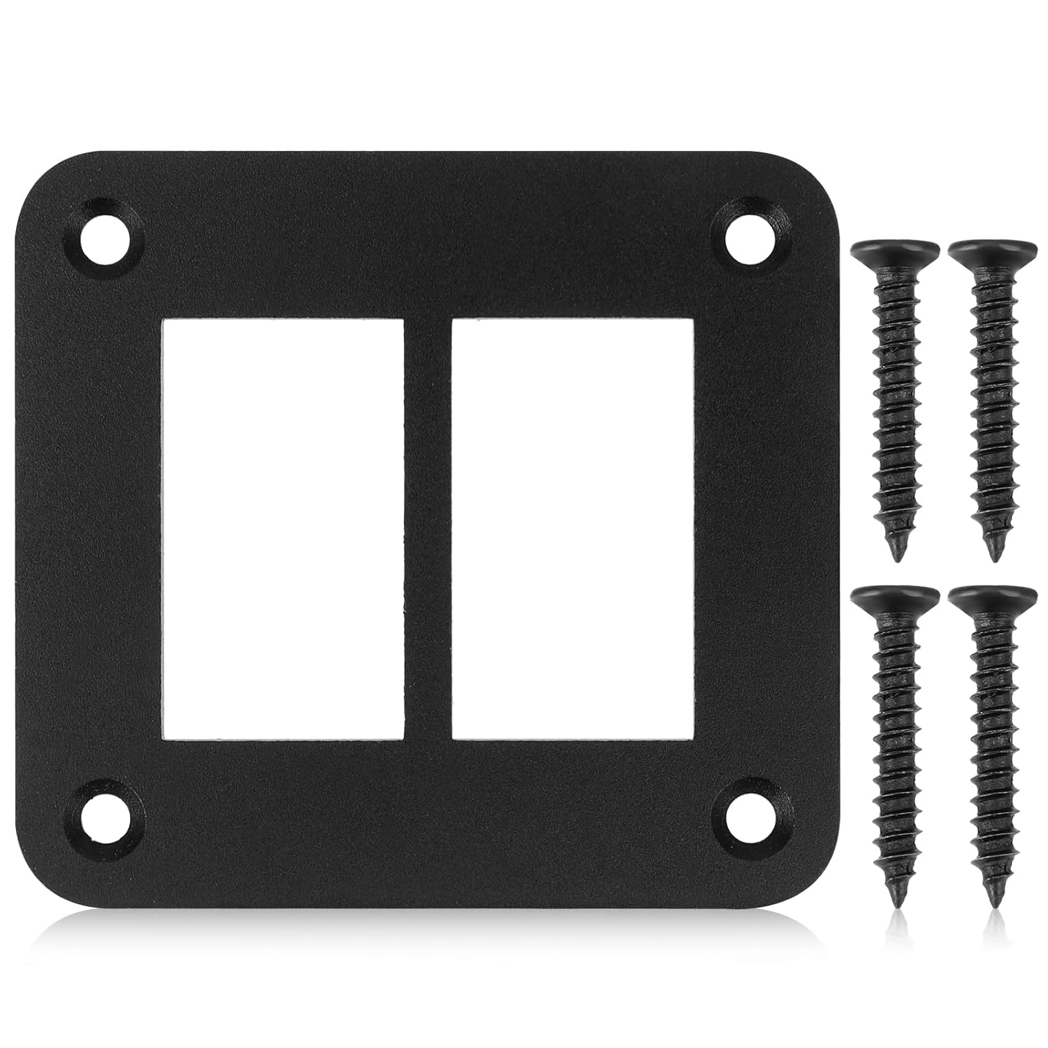 Amazon.com: Rocker Switch Panel Housing Holder, Black 2 Gang Rocker Toggle Switch Panel Housing ...